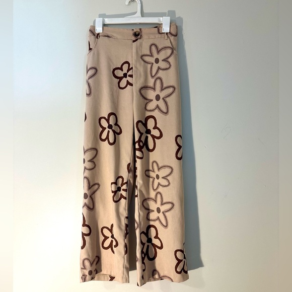 SHEIN | Pants & Jumpsuits | Womens Fun Retro Print Trousers Xl | Poshmark